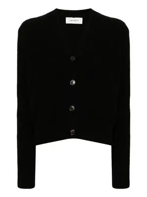 LISA YANG Cashmere-silk Blend V-neck Cardigan - Black
