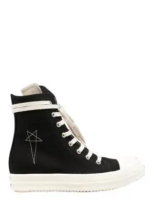 Rick Owens High Top Lace-up Sneakers - Black