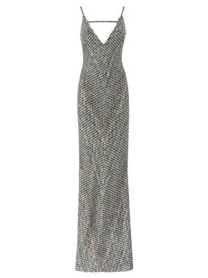 Missoni Evening Dress With V-neck And Sequins - Gray