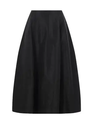 Simone Rocha Taffeta Circle Skirt - Black