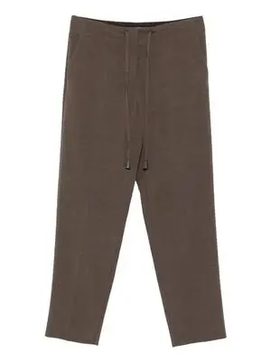 Giorgio Armani Straight Leg Trousers - Gray
