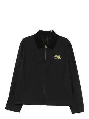 Kenzo Embroidered Tiger Zip-up Jacket - Black