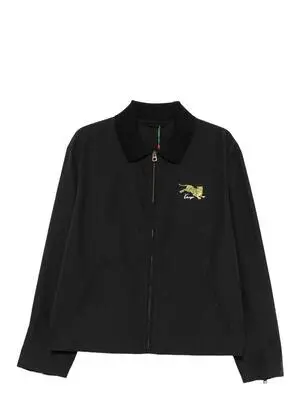 Kenzo Embroidered Tiger Zip-up Jacket - Black