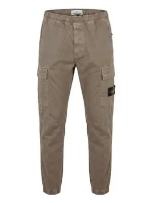 Stone Island Cotton Cargo Trousers - Green