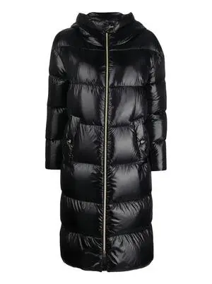 Herno Quilted Down Parka Coat - Black