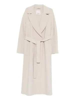 MAX MARA S MAX MARA Belted Midi Coat With Notched Lapels