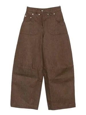 Simone Rocha Wide Leg Trousers - Brown