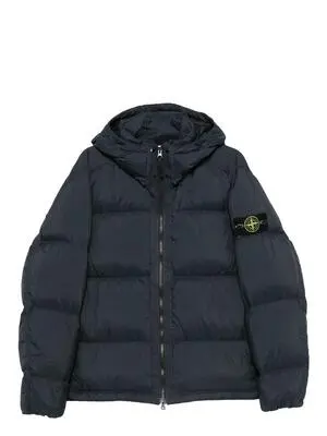 Stone Island Padded Ripstop Down Jacket - Blue