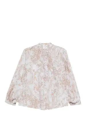 FORTE_FORTE Floral Print Cotton Shirt - Pink