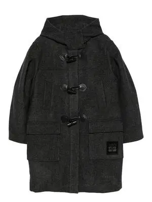 GANNI Grey Oversized Toggle Coat - Gray