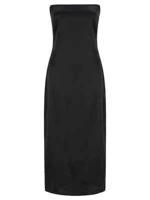 Yumi Kim Nevada Strapless Satin Dress - Black