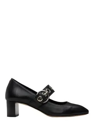 AeydĒ Lina Eyelet Mary Jane High Heels - Black