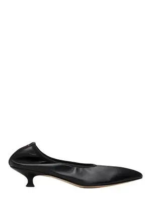 AeydĒ Pointed-tip Kitten Heel Pumps - Black