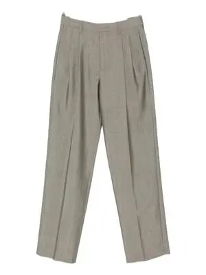 Victoria Beckham Pleated Casual Trousers - Grey