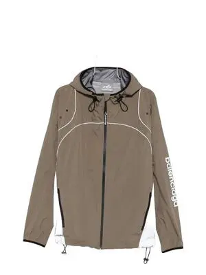 Balenciaga Balenciaga Sport Jacket With Logo Print Gray