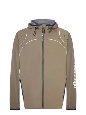 Balenciaga Sport Jacket With Logo Print - Gray