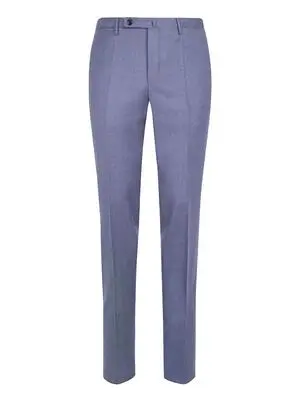 Incotex Wool Chino Trousers - Blue