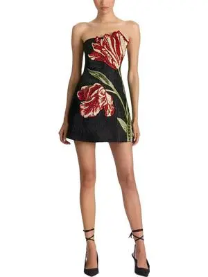 Alice + Olivia Katia Embellished Mini Dress - Black