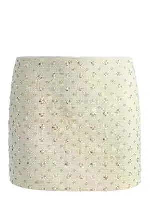 ALICE + OLIVIA Alice + Olivia Rubi Embellished Mini Skirt