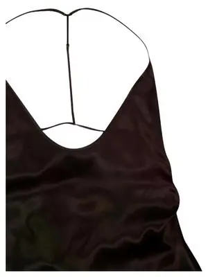 TOM FORD Halterneck Silk Maxi Dress - Brown