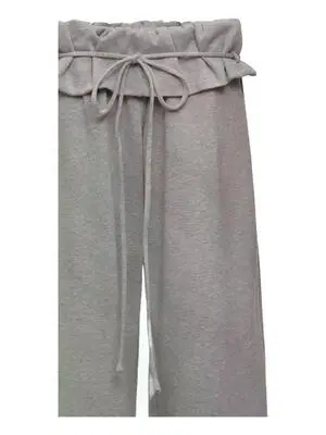 Magda Butrym Ruffled Drawstring Track Pants - Grey