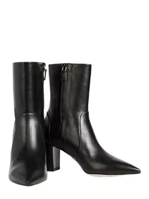 STUART WEITZMAN Linaria Pointed-toe Ankle Boots - Black