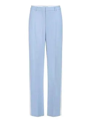 Iceberg Tailored Trousers With Side Stripe Detail - Blue