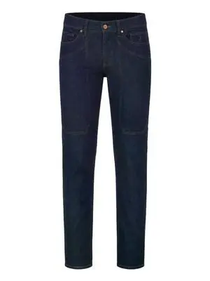 JECKERSON Slim Fit Jeans With Patch Detail - Blue