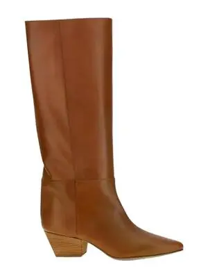 FORTE_FORTE Leather Knee-high Boots - Brown