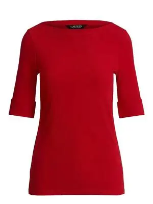 Ralph Lauren Cotton Boat-neck T-shirt - Red