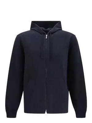 Loro Piana Bomber Jacket With Drawstring Hood - Blue