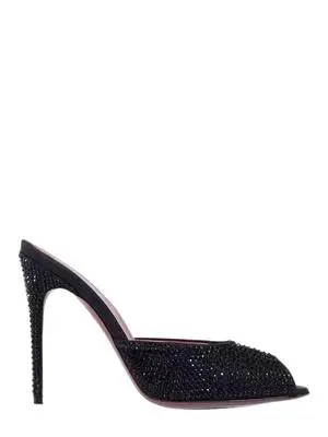 Paris Texas Vera Embellished Sandals - Black