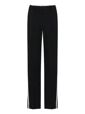 Iceberg Tailored Trousers With Side Stripe Detail - Black