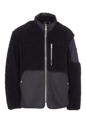 Moose Knuckles Panelled Zip-up Fleece Jacket - Black