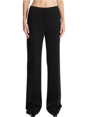 MUGLER Straight Leg Tailored Trousers - Black