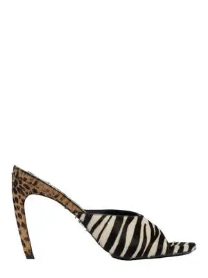 Attico Stiletto Heeled Sandals - Black