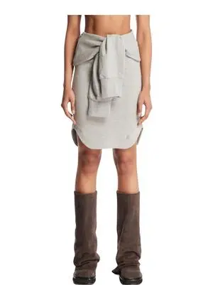 Attico Trompe-l'œil Midi Dress - Grey