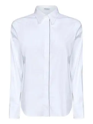 Brunello Cucinelli Cotton Blend Shirt - Multicolor