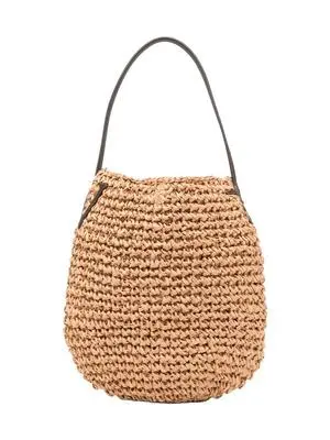 JW Anderson Raffia Shoulder Bag - Cream