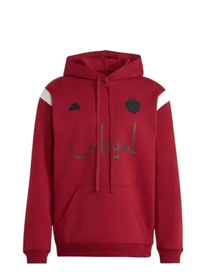 Adidas 32 Teams Oversized Overhead Hoodie - Red