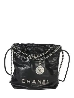 CHANEL Chanel Quilted Calfskin 22 Mini Hobo Shoulder Bag