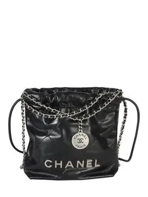 CHANEL Chanel Quilted Calfskin 22 Mini Hobo Shoulder Bag