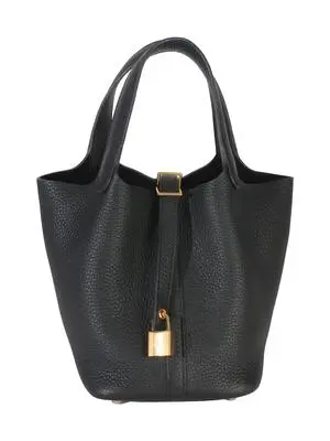 Hermès Clemence Picotin Lock 18 Phw - Black