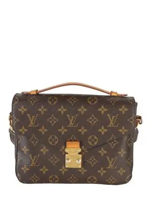 LOUIS VUITTON Monogram Canvas Pochette Metis Shoulder Bag - Brown
