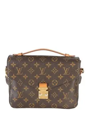 LOUIS VUITTON Monogram Canvas Pochette Metis Shoulder Bag - Brown