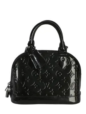 LOUIS VUITTON Monogram Vernis Alma Bb - Black