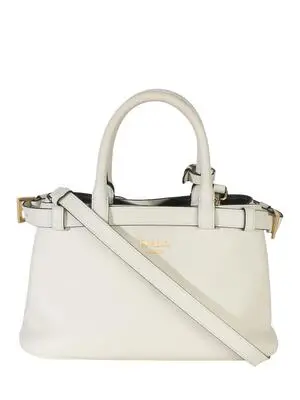 Prada Nappa Leather Belt Shoulder Bag - White
