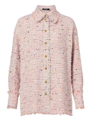Balmain Tweed Overshirt - Multicoloured