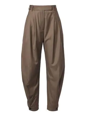 RÓHE Virgin Wool Balloon Pants - Brown