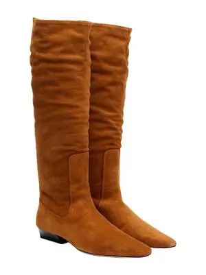 Staud Wally Suede Knee-high Boots - Brown